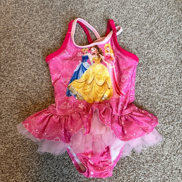 Disney | Swim | Girls Disney Swim Bathing Suit Cinderella Aurora Belle ...